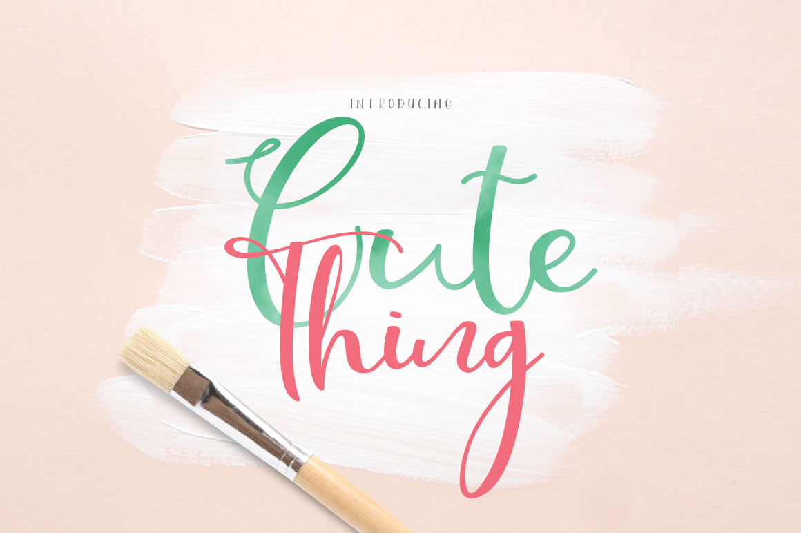 Cute Thing Script Font
