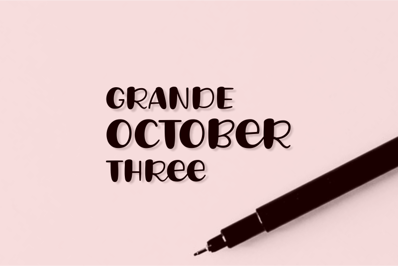 Grande October Three Font | wfonts.com - download free