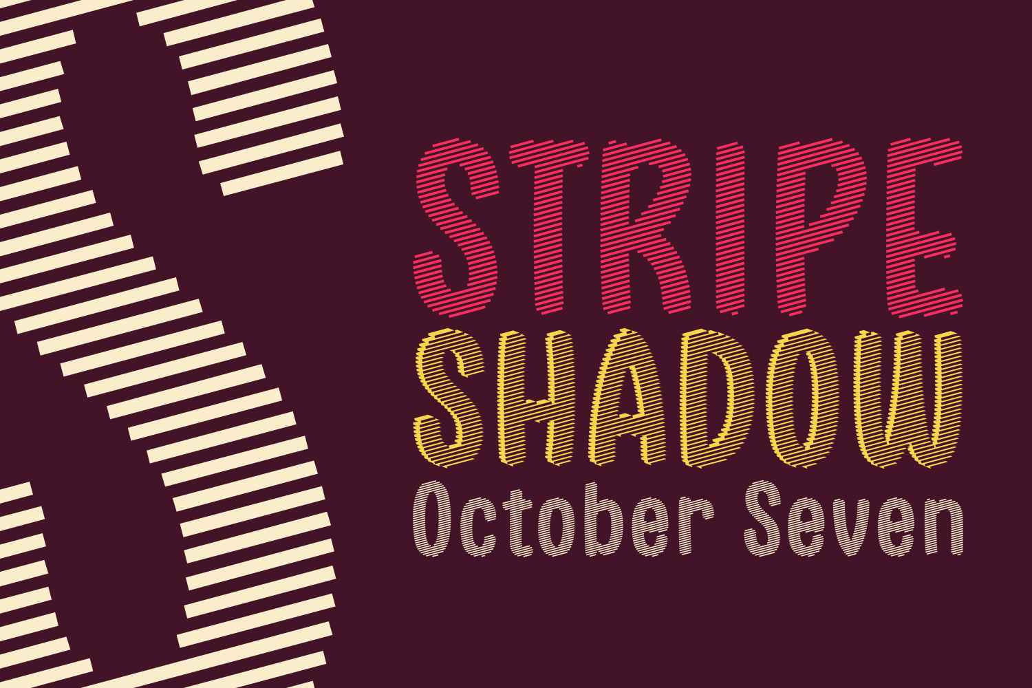 Stripe October Seven Font | wfonts.com - download free