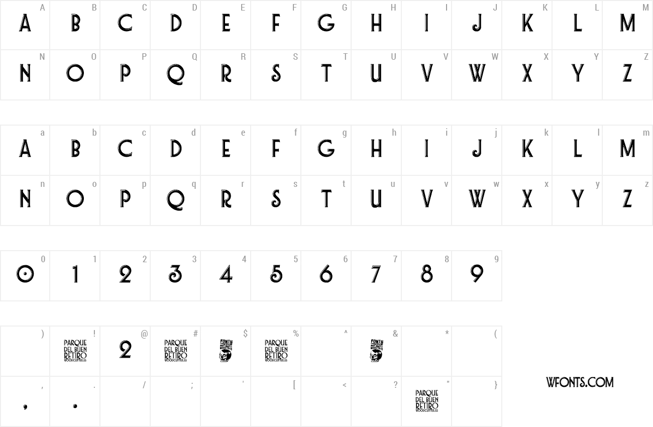 Parque del Buen Retiro Font | wfonts.com - download free