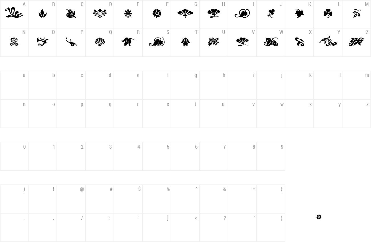 Fleurs Font Font | wfonts.com - download free