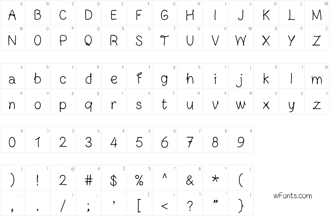 Download Free Font FN Blocknote Hand