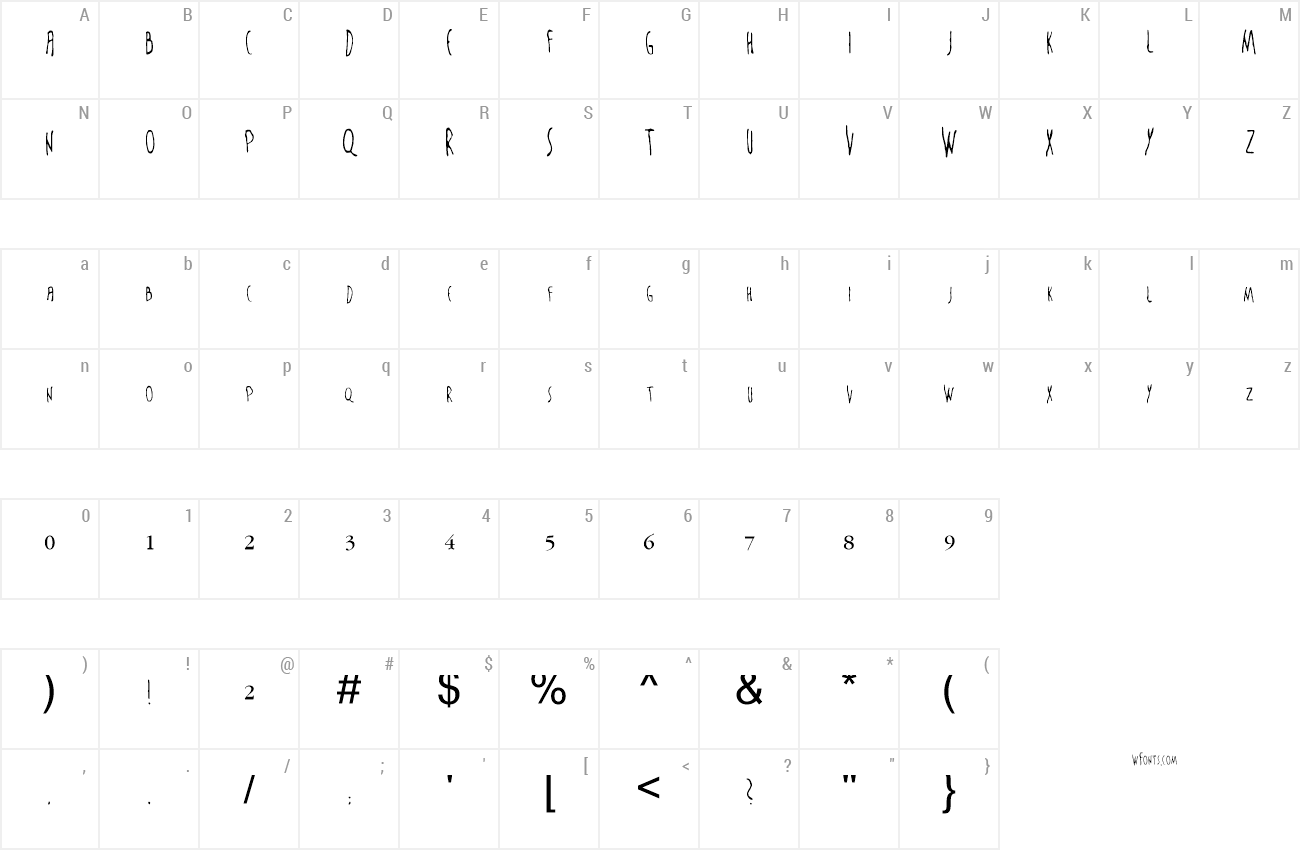 The Sixth Sense Font | wfonts.com - download free