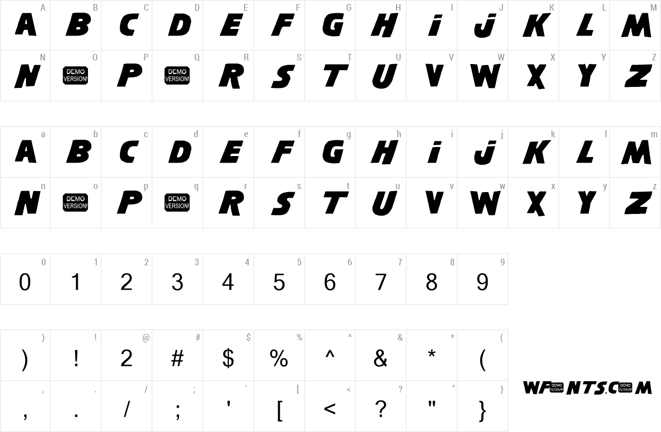 Shining NFI Demo Font | wfonts.com - download free