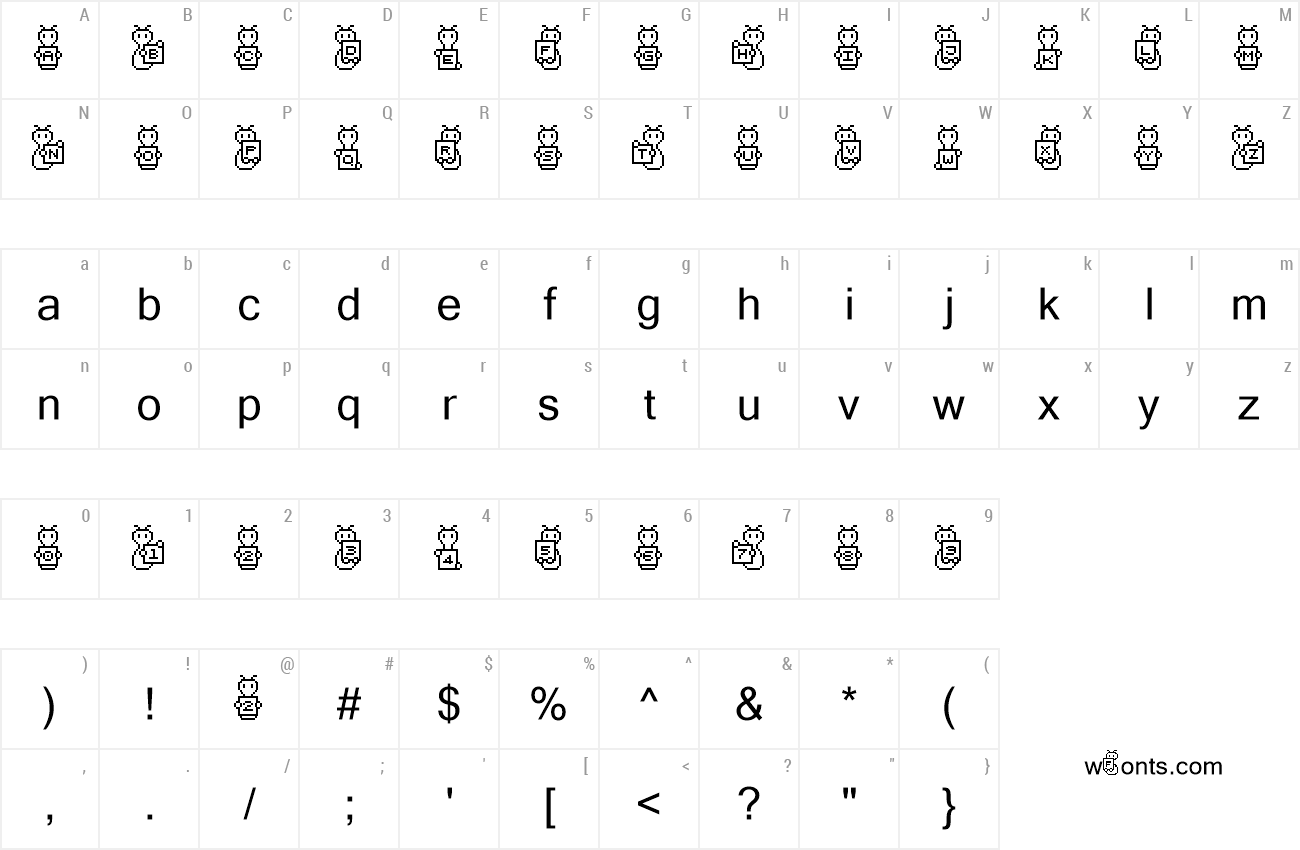 Alien ABC Font | wfonts.com - download free