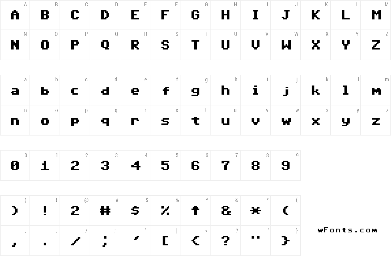 Commodore 64 Pixelized Font | wfonts.com - download free