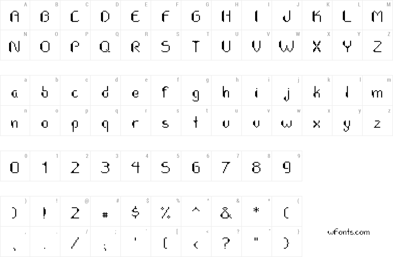 Pixelate Bass Font | wfonts.com - download free