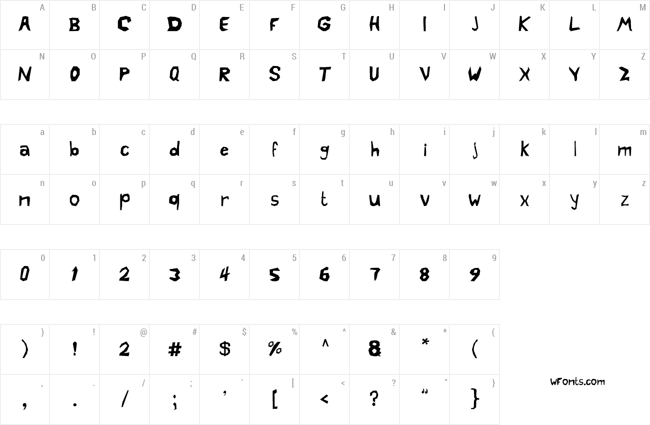 Crazy Cartoon Font | wfonts.com - download free
