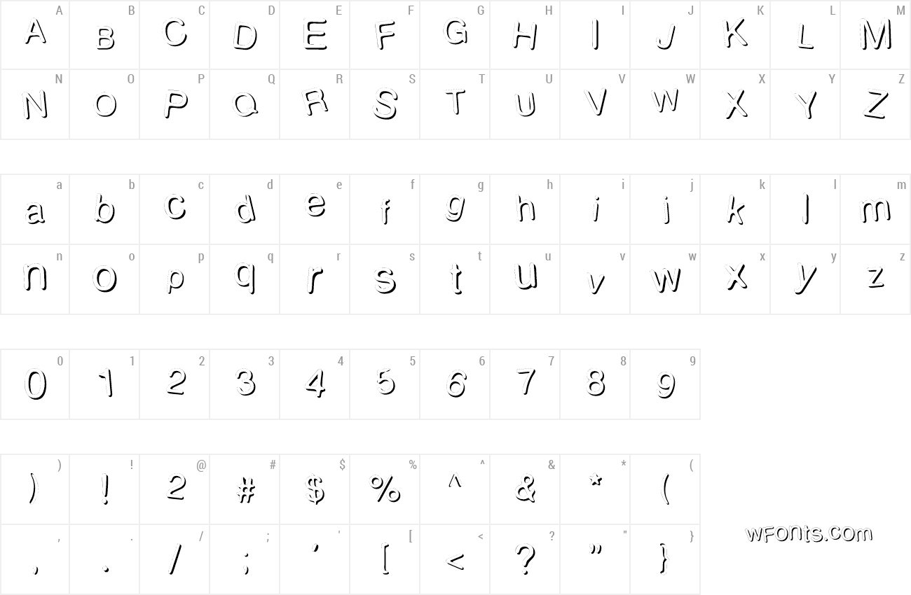 WOODCUTTER SUTIL SHADOW Font | wfonts.com - download free