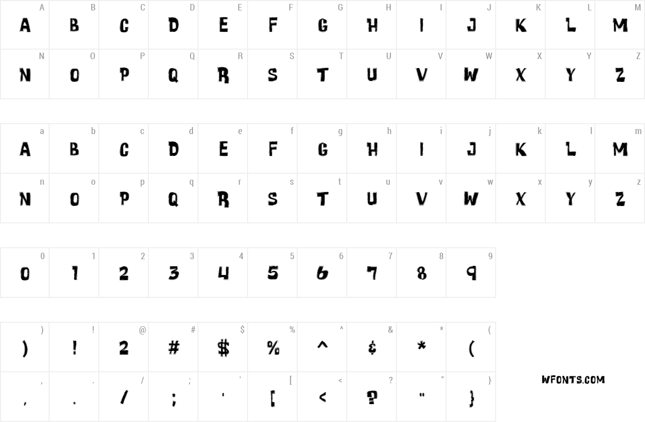 Cartoonic Massive Wacky Font | wfonts.com - download free