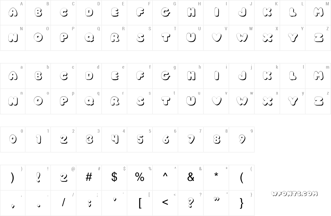 JI Chunky Caps Font | wfonts.com - download free