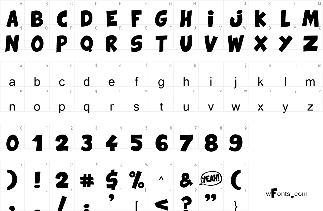 Download Free Font Comix Loud