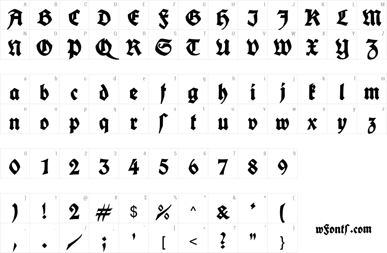 King Arthur Legend Font | wfonts.com - download free