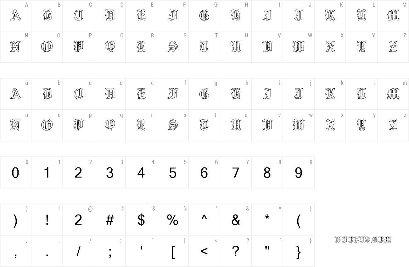 Ye Old Shire Font | wfonts.com - download free