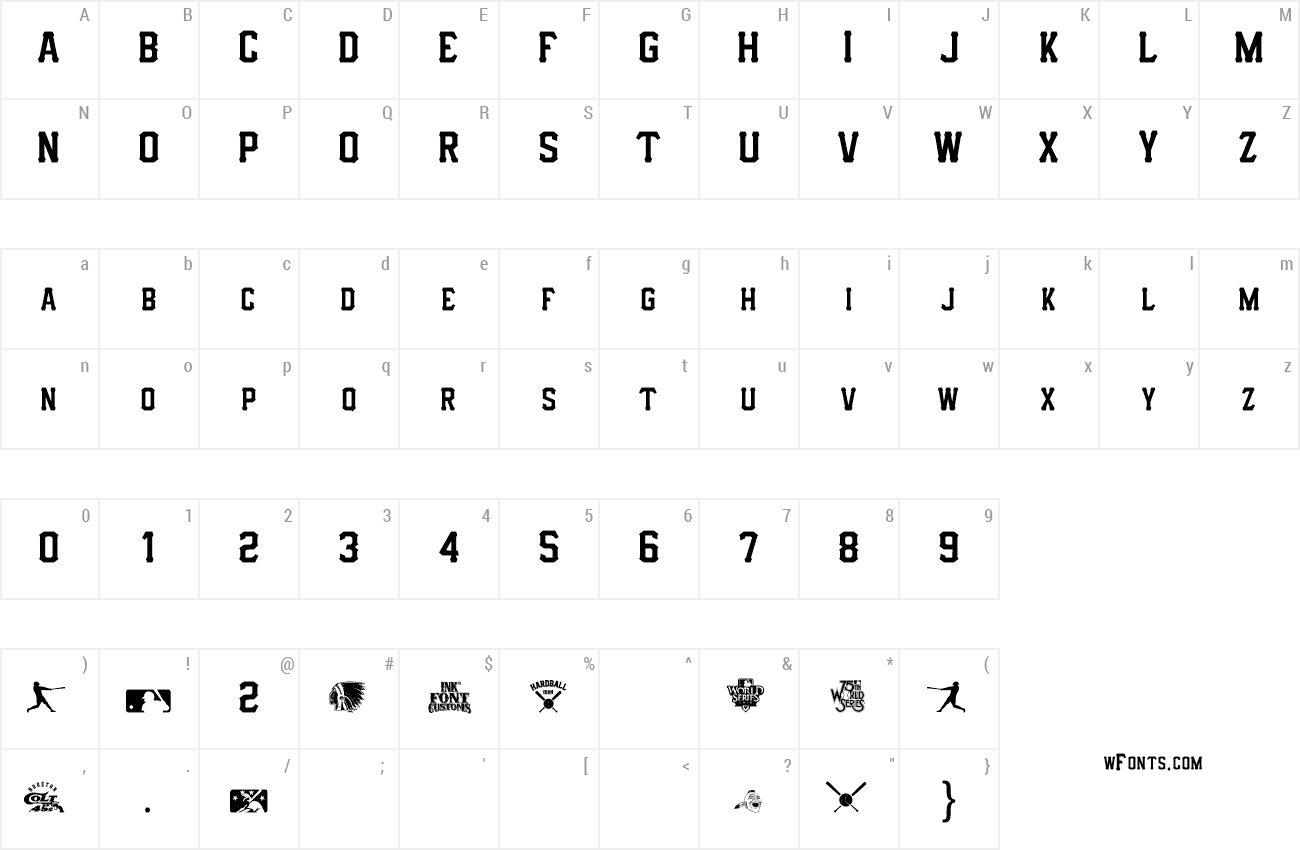 I.F.C. HARDBALL Font | wfonts.com - download free
