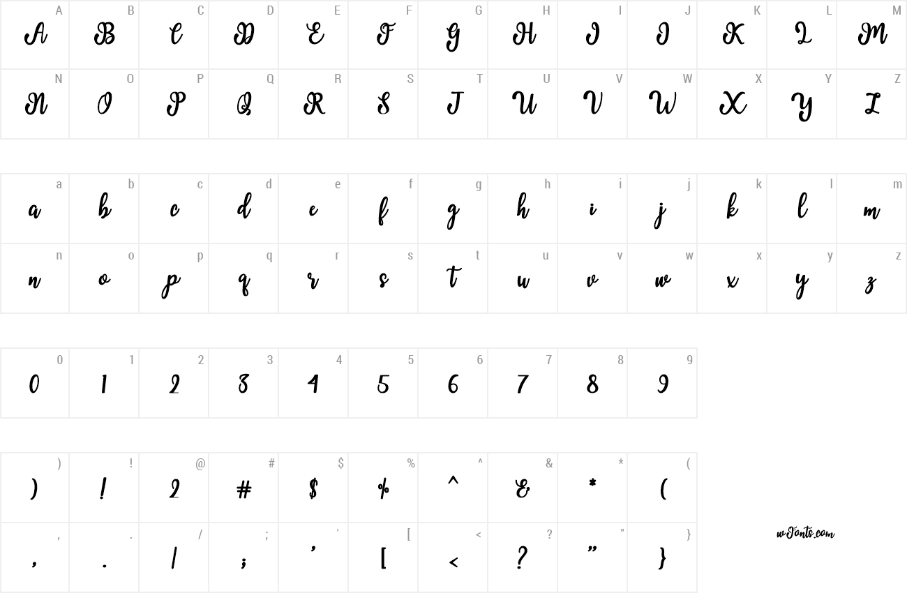 Manda Script Font | wfonts.com - download free