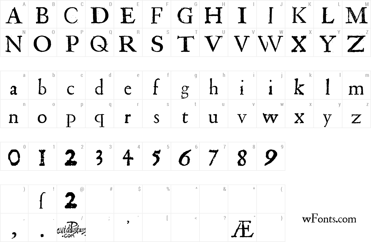 Shakespeare First Folio Font Font | wfonts.com - download free