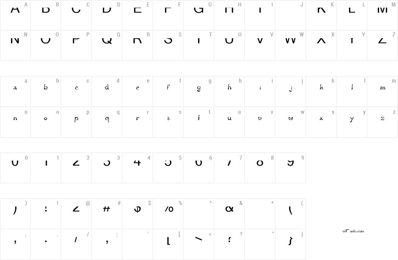 fluid groove Font | wfonts.com - download free