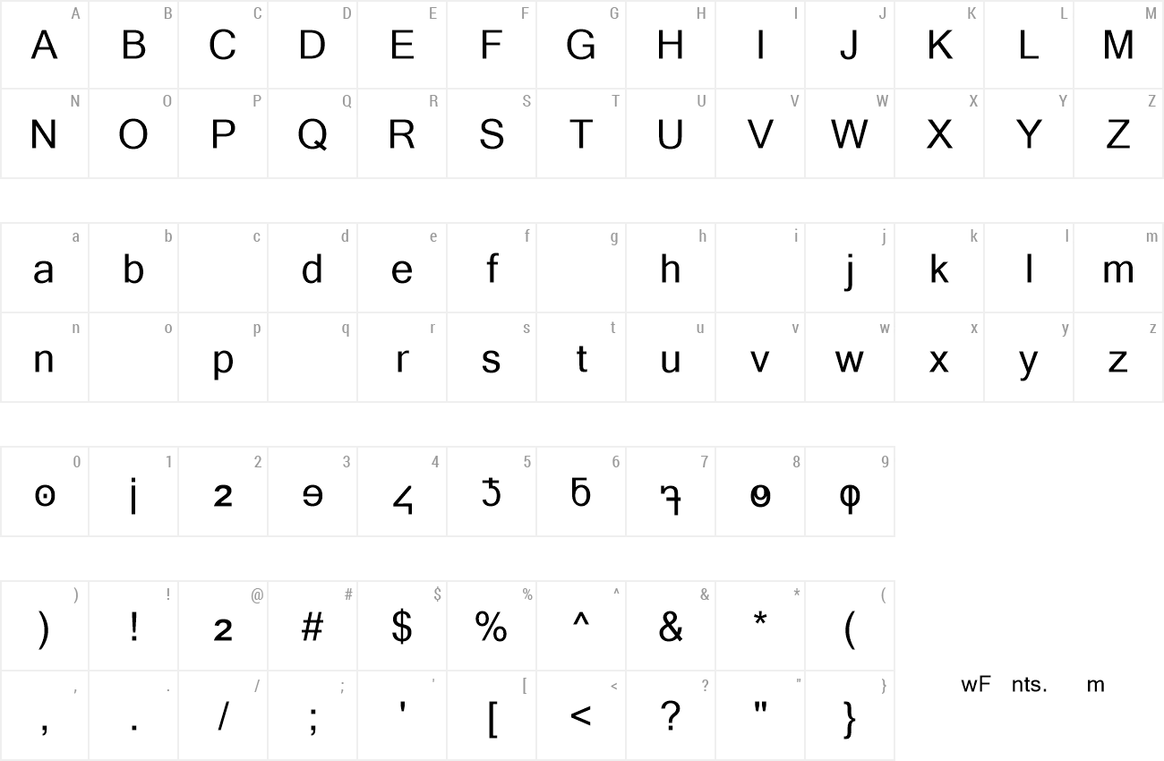 minuscule digits Font | wfonts.com - download free
