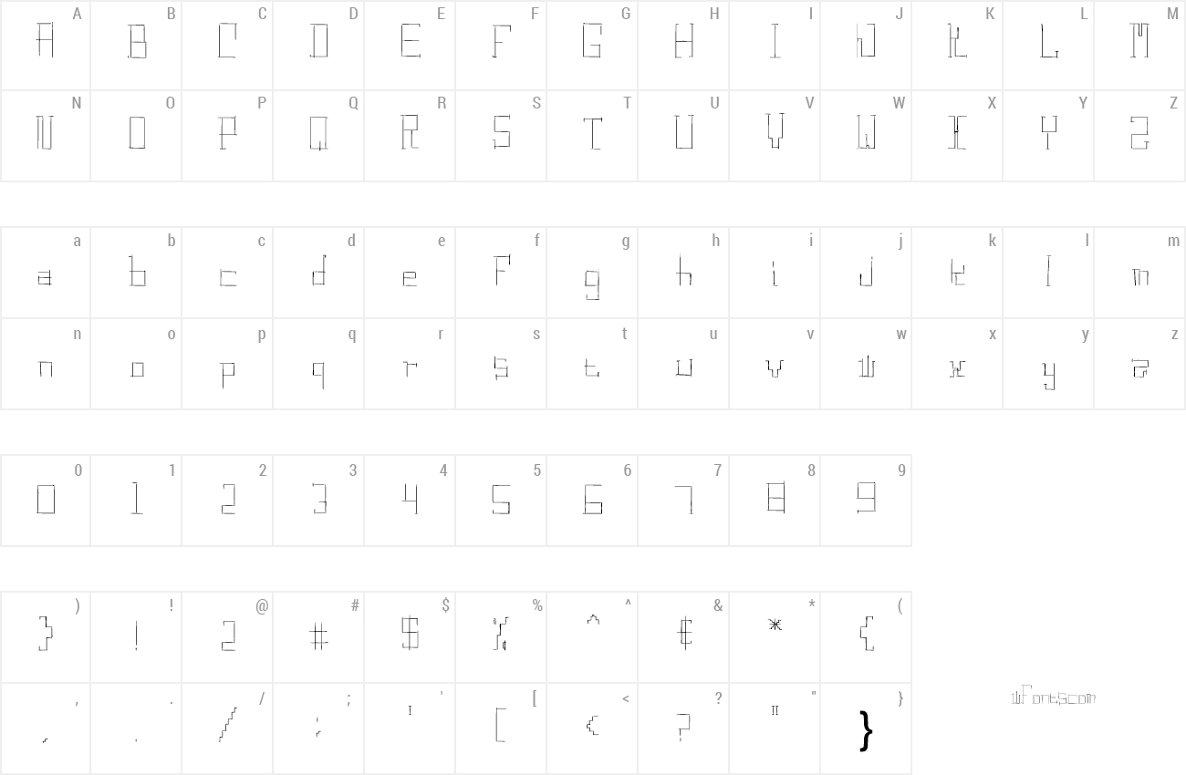 Digital ruins Font | wfonts.com - download free