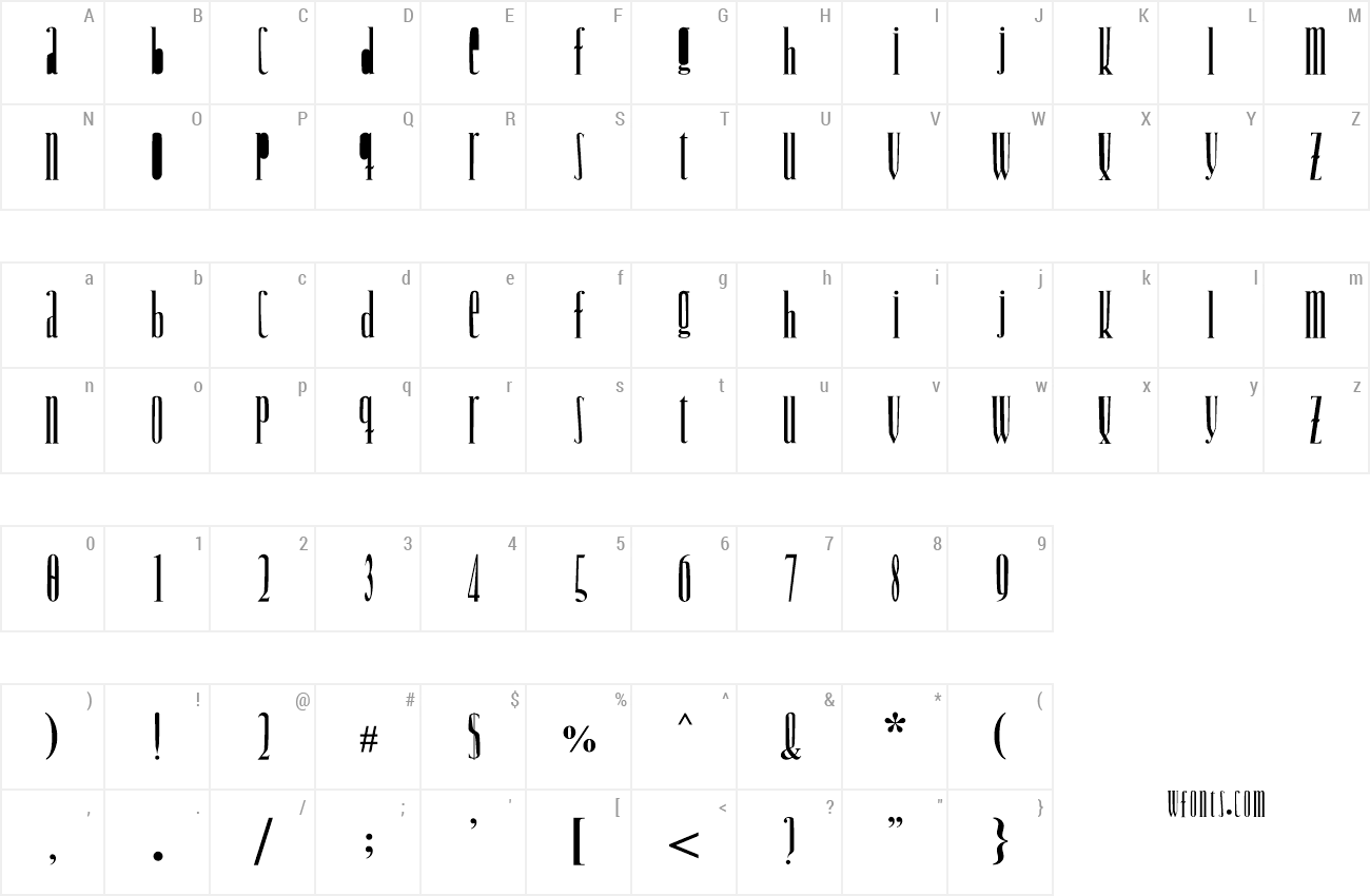 Woodcutter Jet-Set Font | wfonts.com - download free