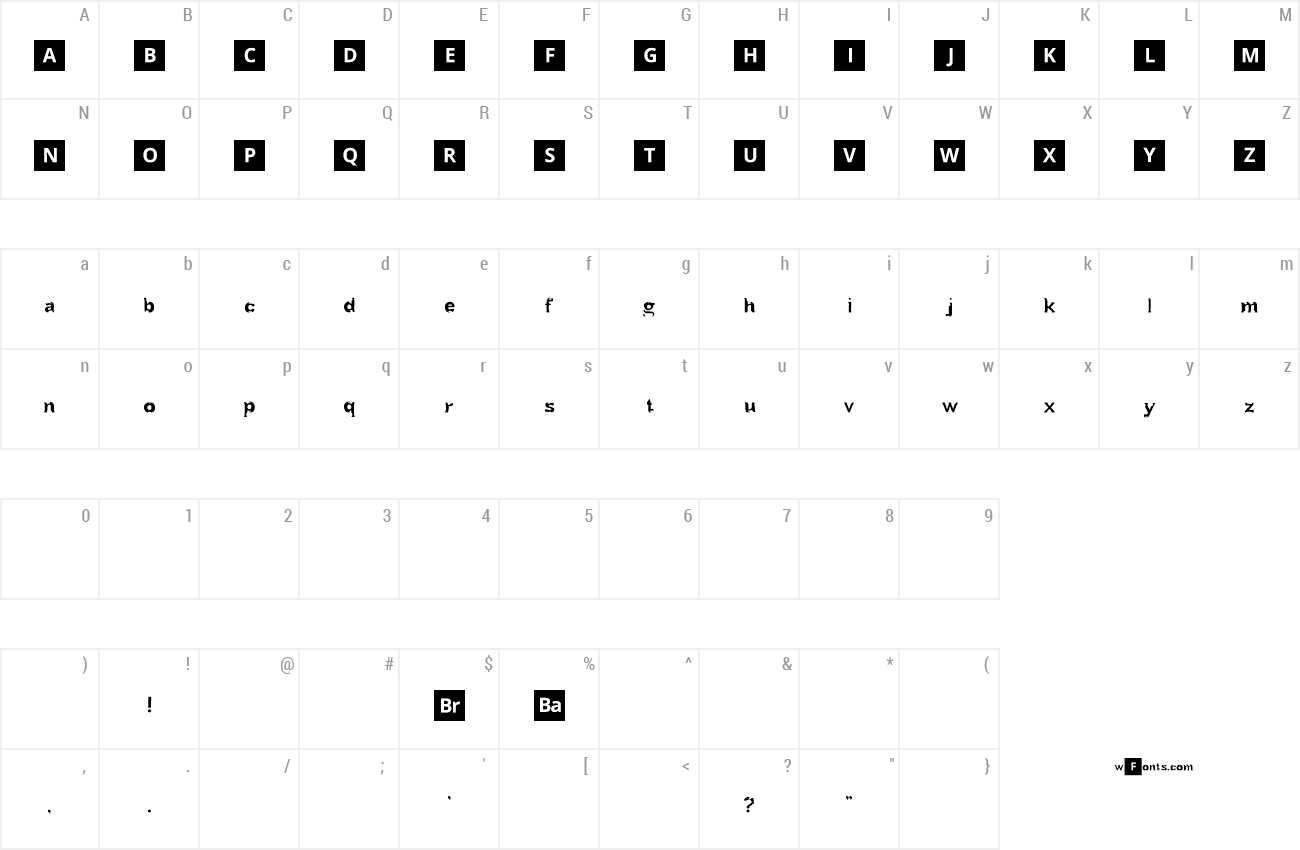 Breaking B Font | wfonts.com - download free