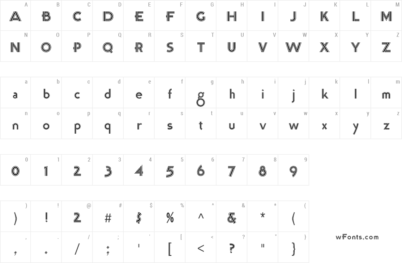 K22 Tri-Line Gothic Font | wfonts.com - download free