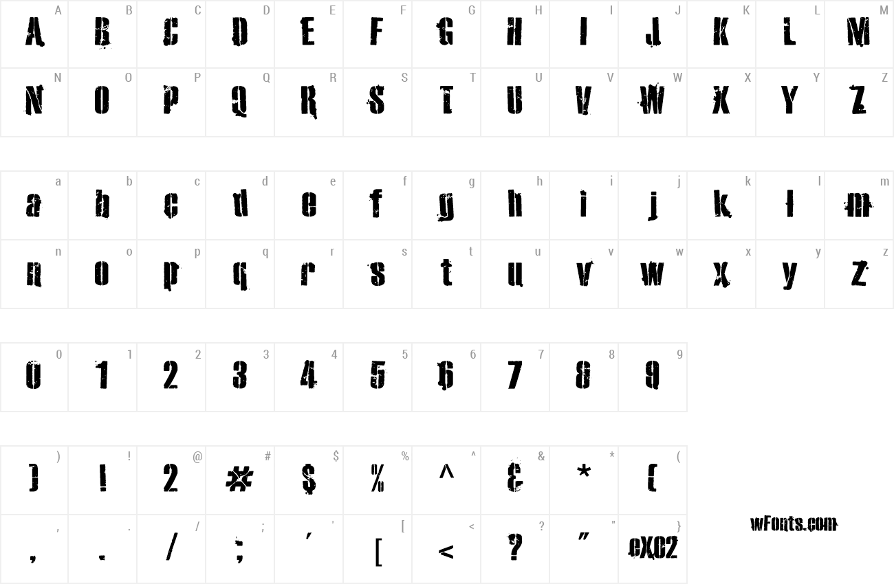eXO2 Stencil Font | wfonts.com - download free