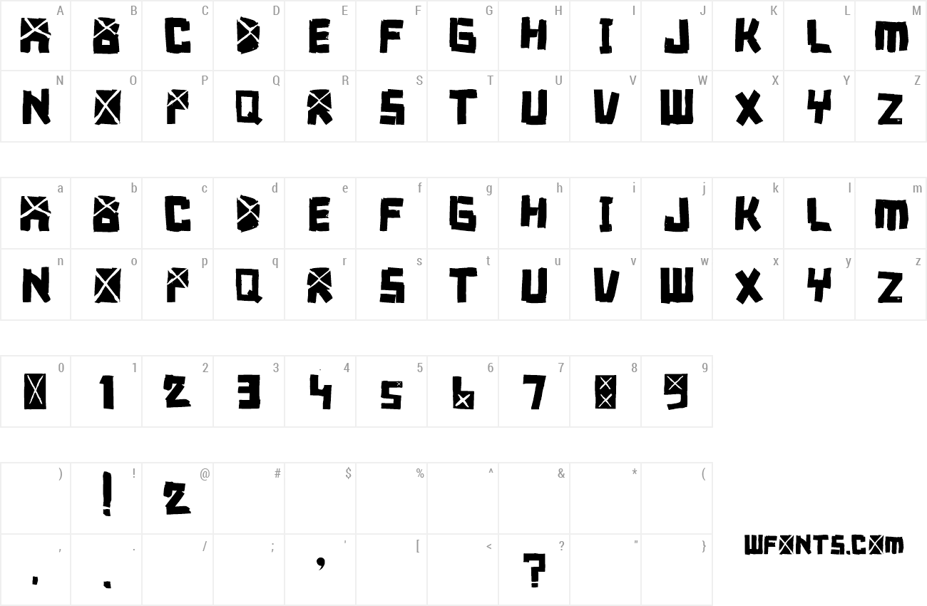 font breakdown Font | wfonts.com - download free