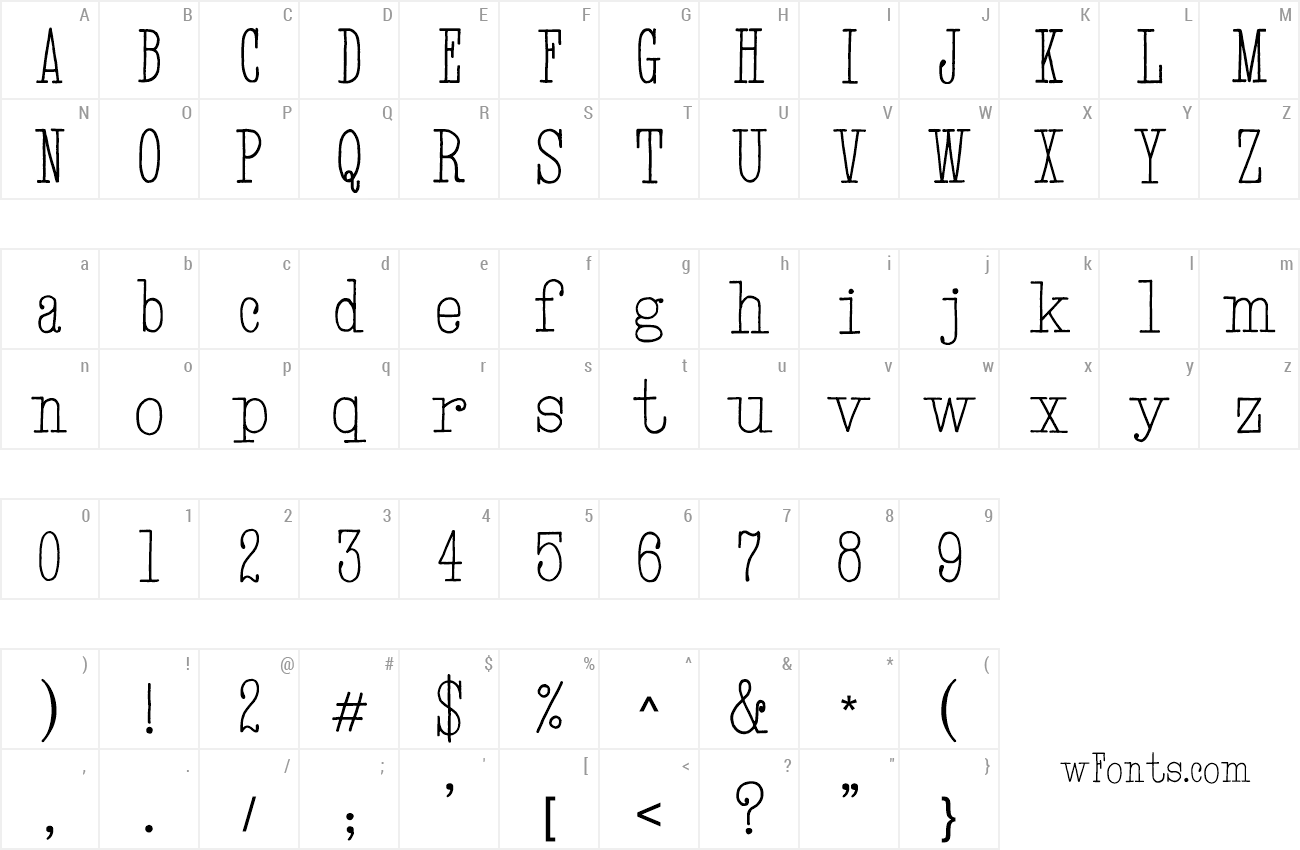 Hand TypeWriter Font | wfonts.com - download free
