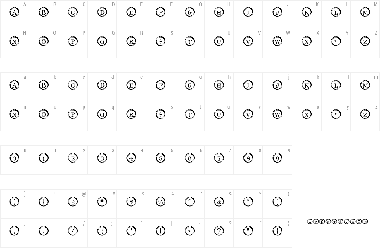 Type Keys Font | wfonts.com - download free