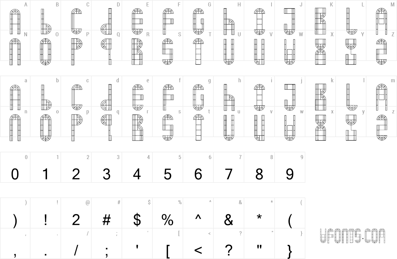 Arch Window Font | wfonts.com - download free