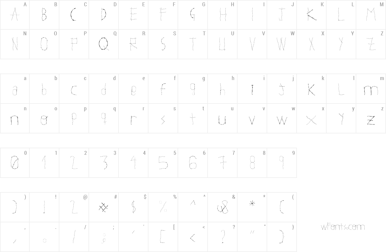 WOODCUTTER WIRE FENCE Font | wfonts.com - download free