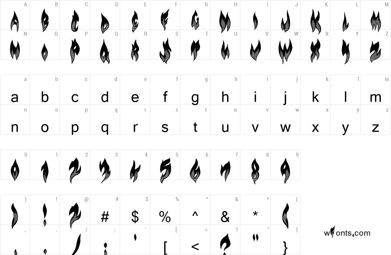Flame on! Font | wfonts.com - download free