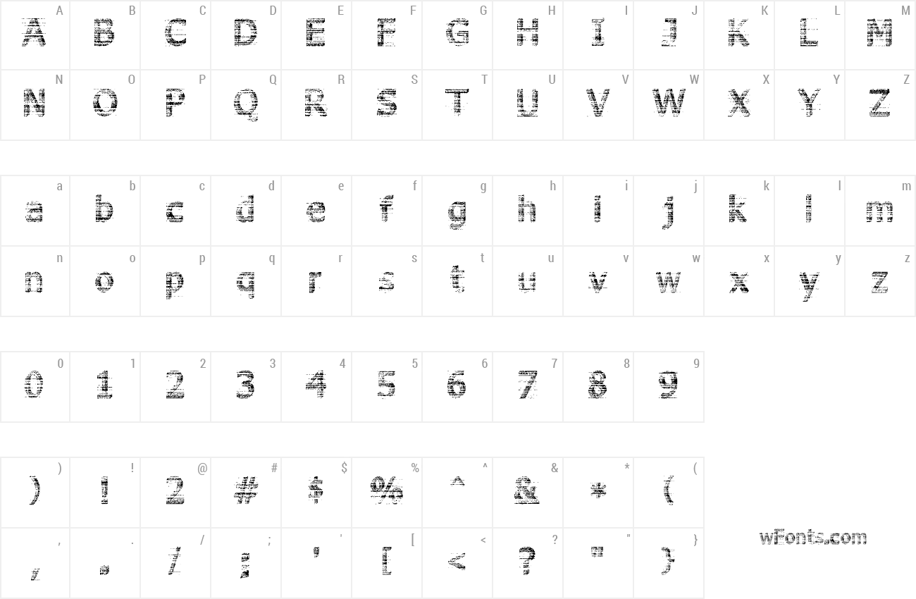 3D Noise Font | wfonts.com - download free