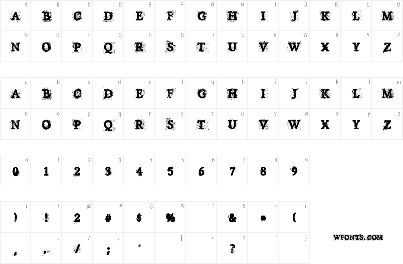 House of Horror Font | wfonts.com - download free