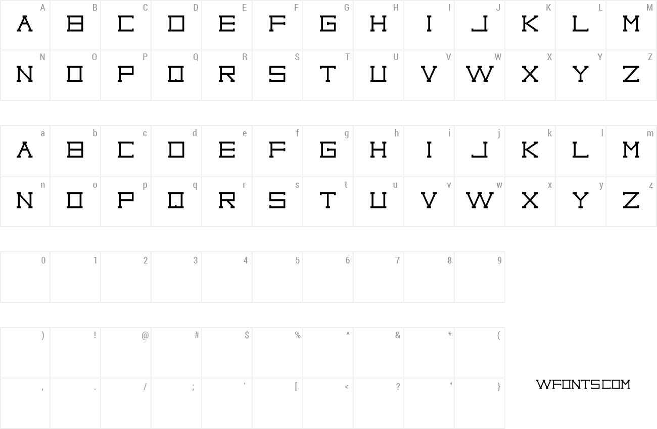 Capital regular Font | wfonts.com - download free