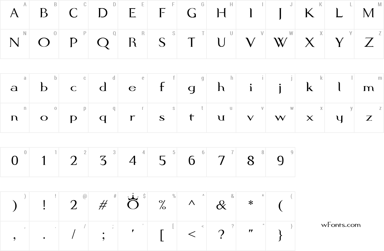 Modern KING Font | wfonts.com - download free