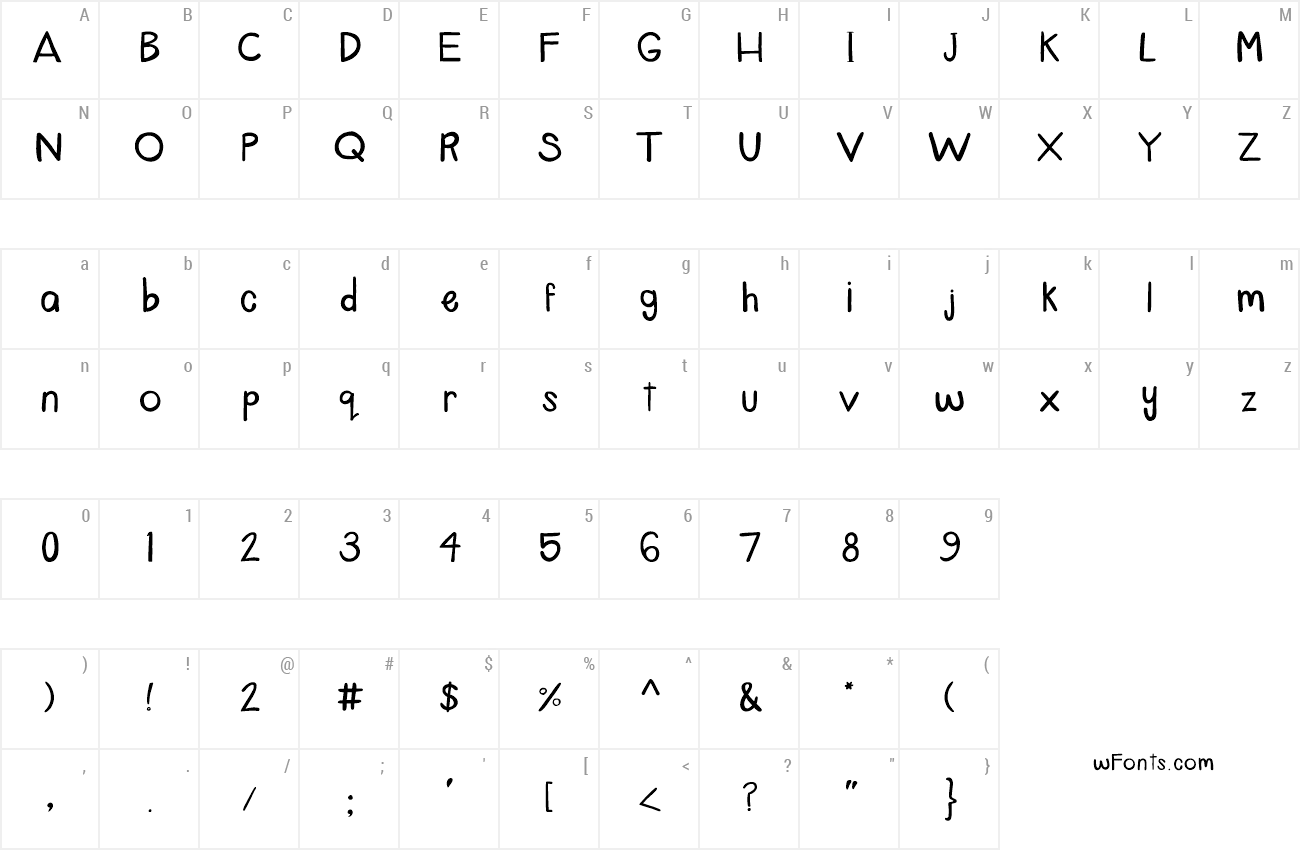 Fourth Grader Font Font | wfonts.com - download free