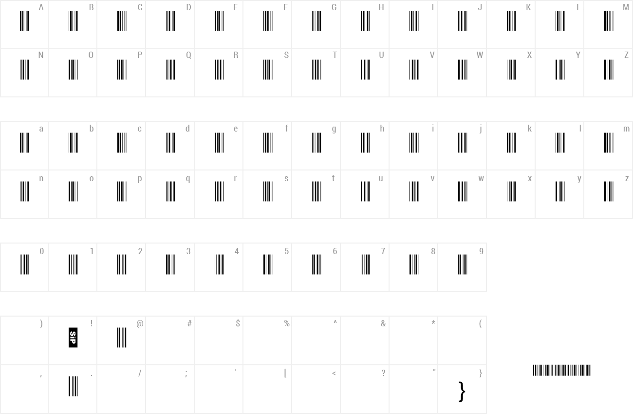 K-O-D-E-39 Hidden Font | wfonts.com - download free