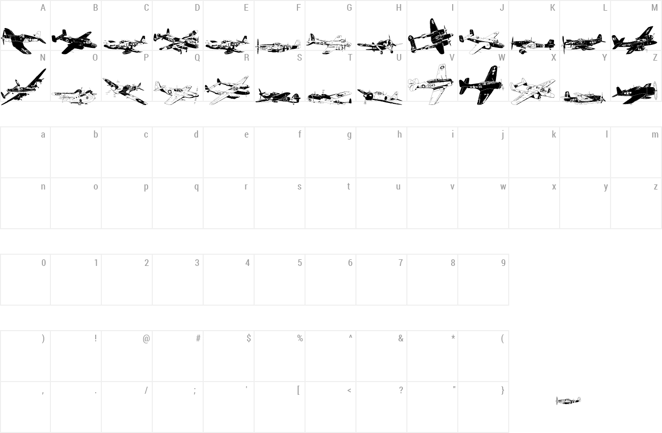 WW2 Aircraft Font | wfonts.com - download free