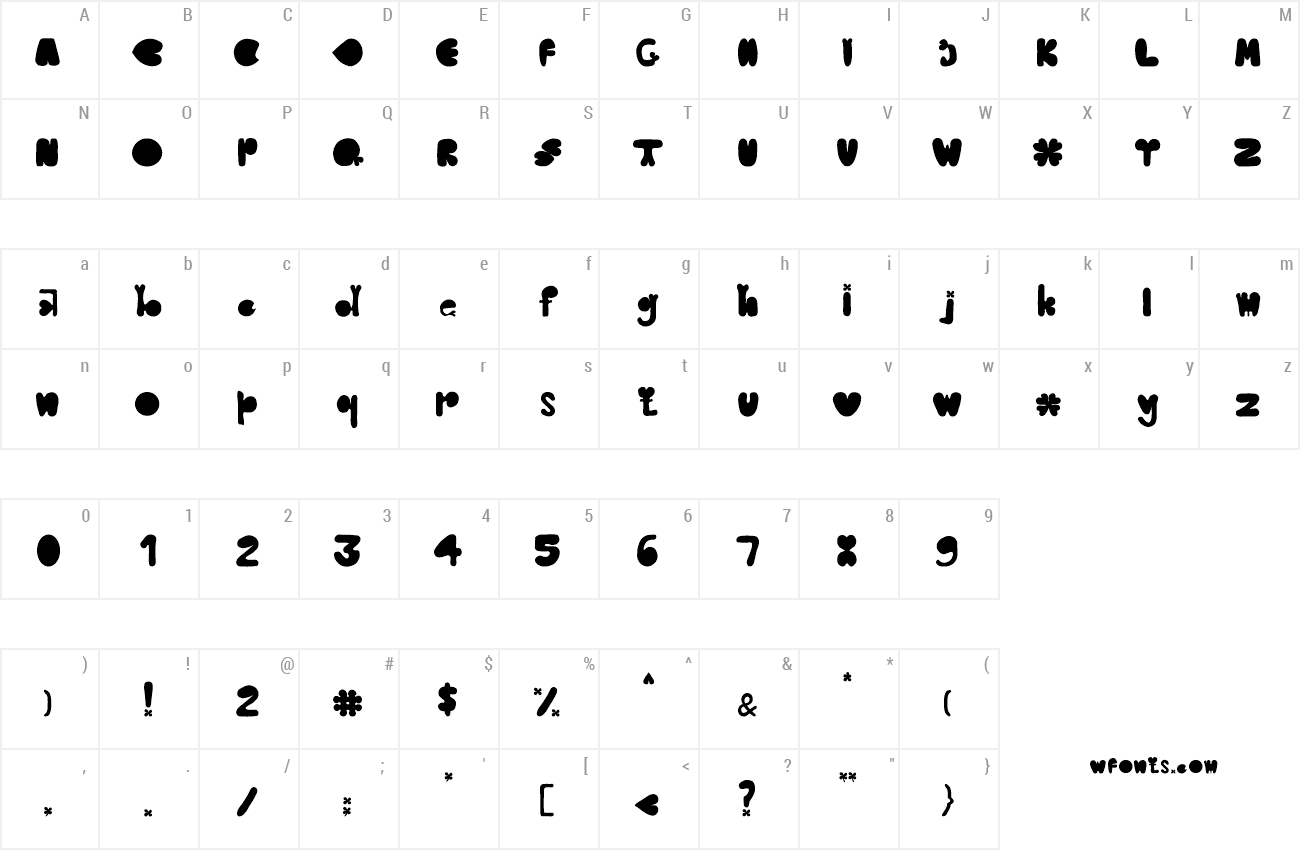 clover typeface Font | wfonts.com - download free