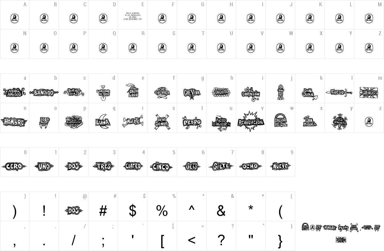 FE Che Viva Banana Font | wfonts.com - download free