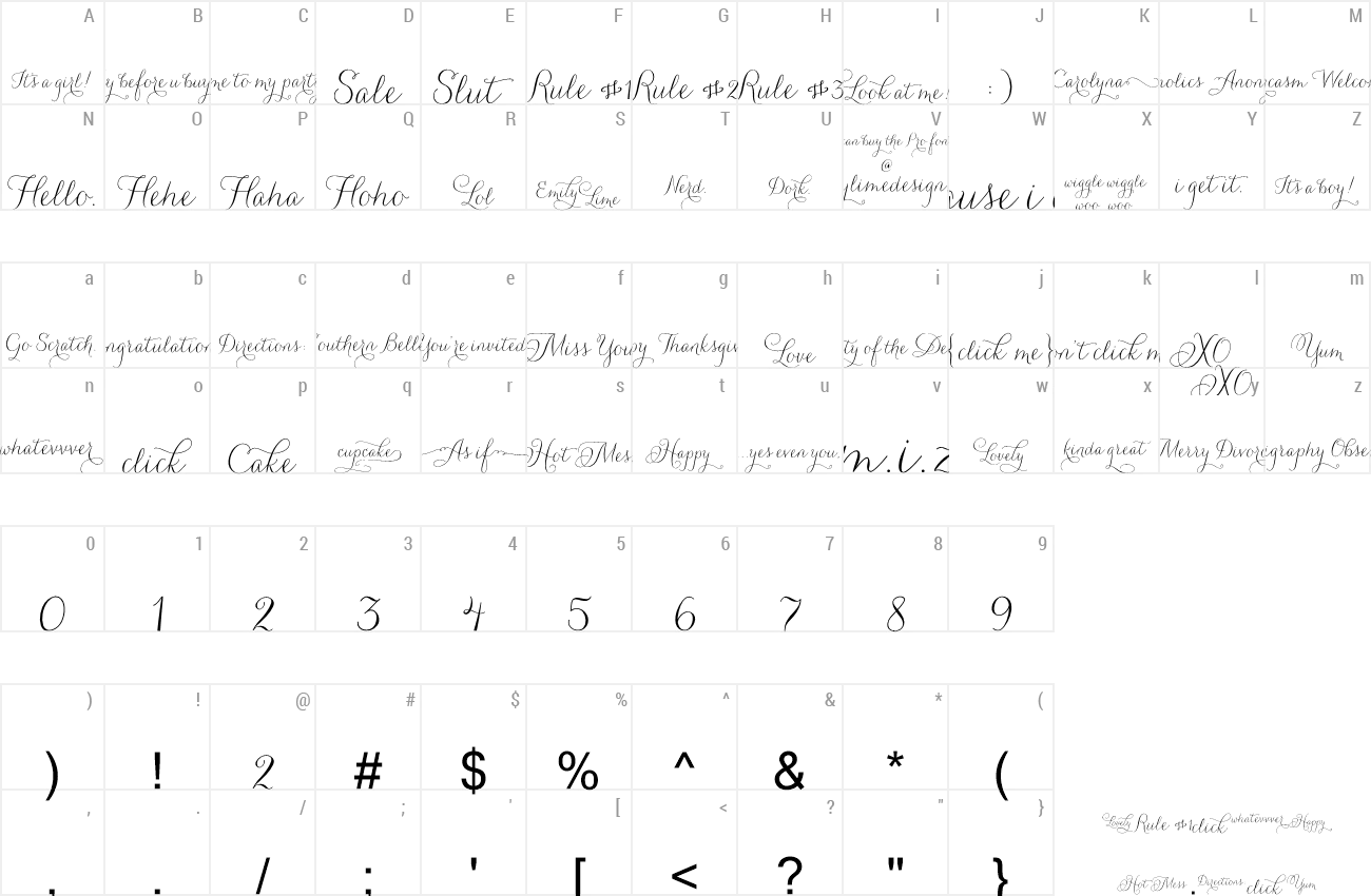 Carolyna Words Font | wfonts.com - download free