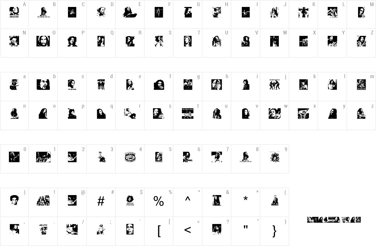 BOB MARLEY Font | wfonts.com - download free