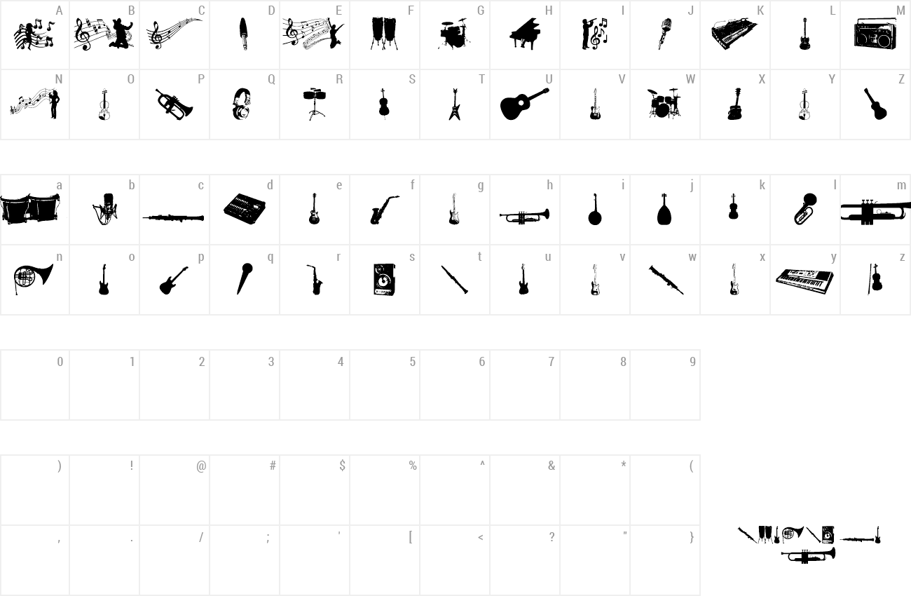 music tfb Font | wfonts.com - download free