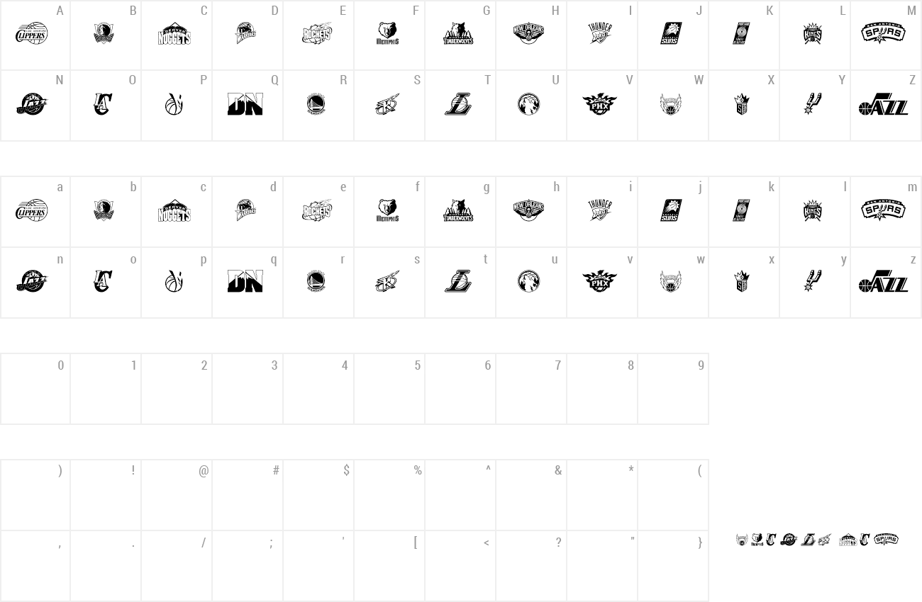 NBA WEST Font | wfonts.com - download free