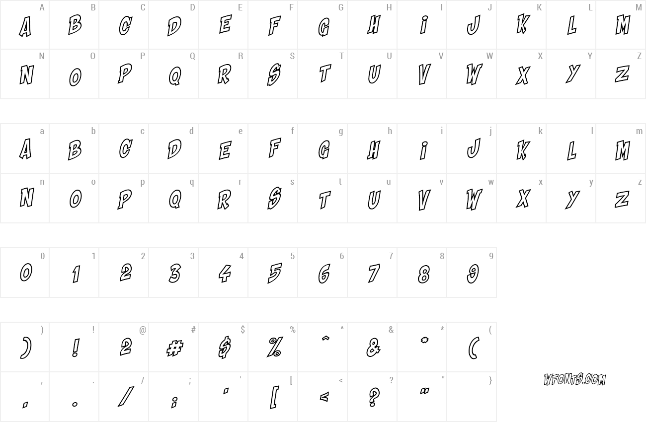 Shaka Pow Font | wfonts.com - download free