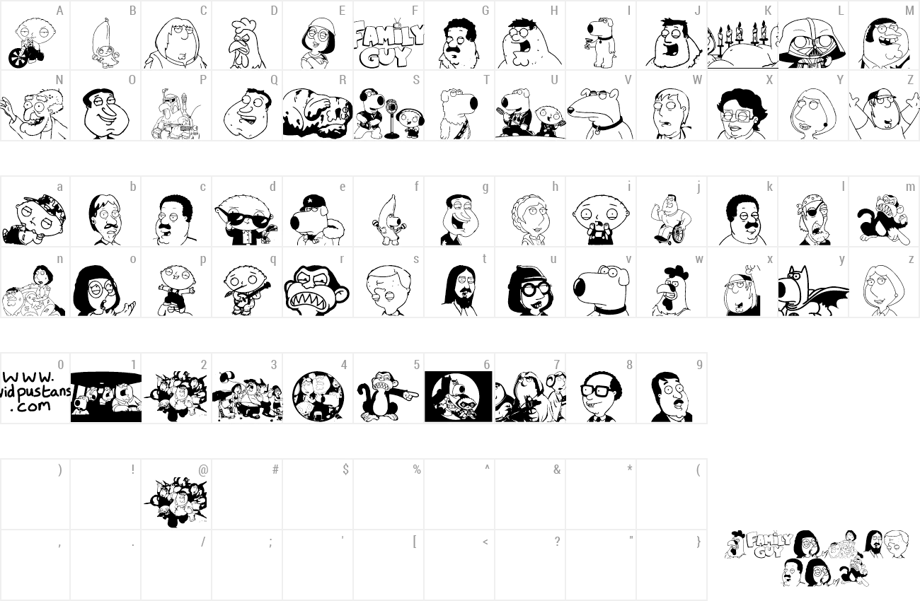 Family Guy Giggity Font | wfonts.com - download free