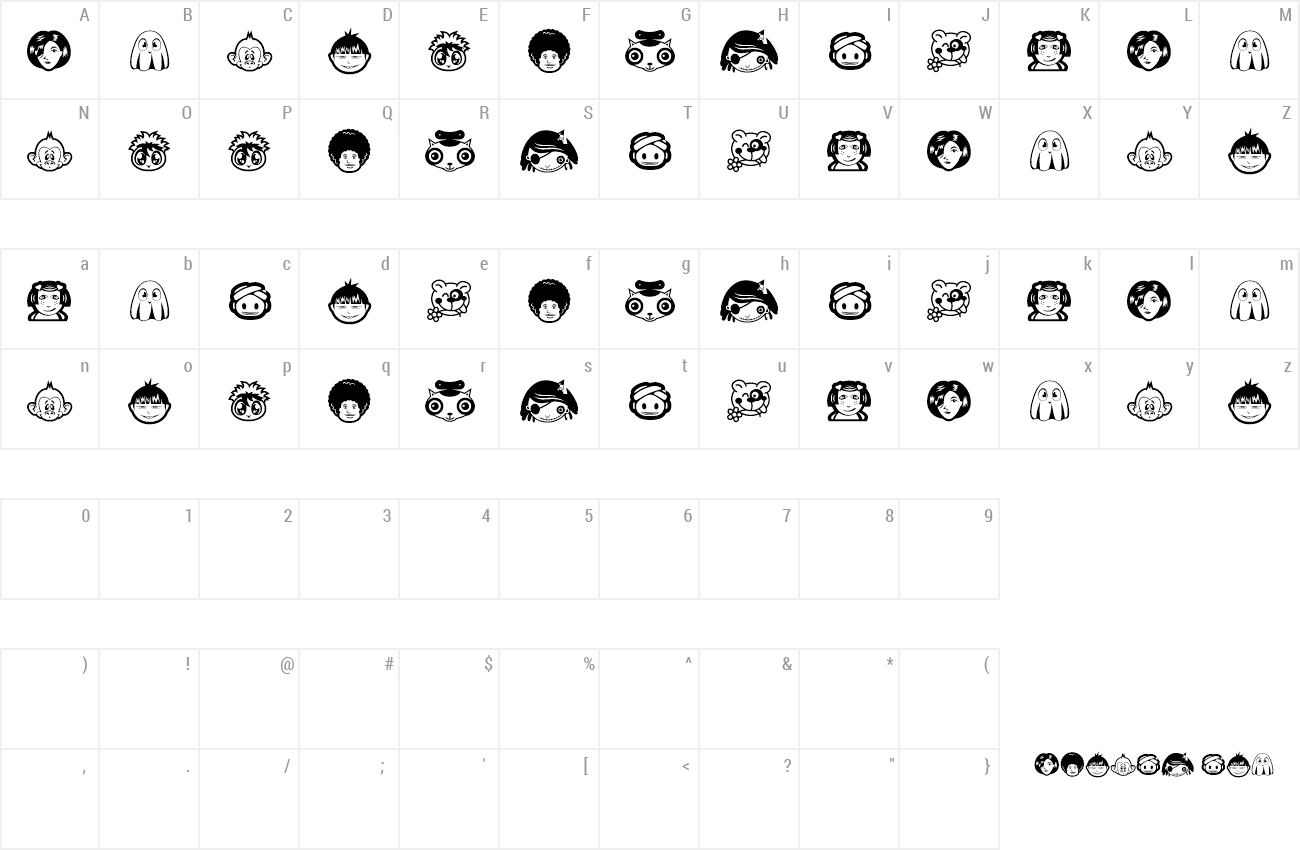 RANDOM Face 1 Font | wfonts.com - download free